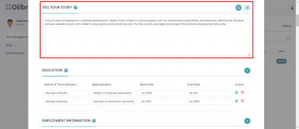 How can I finalize my resume with Olibr?