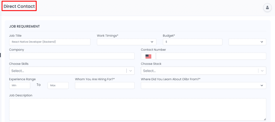 How can Hiring Companies Register using Olibr